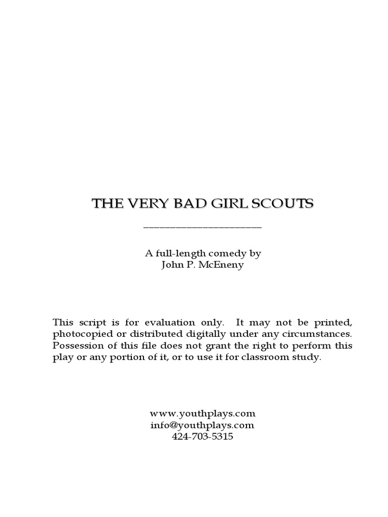 The Very Bad Girl Scouts - Excerpt | PDF | Royalty Payment | Copyright