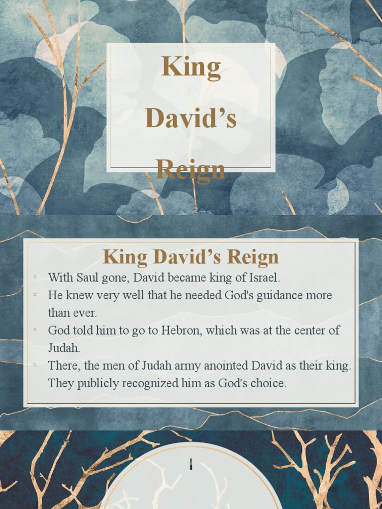 King Davids Reign Pdf David Israelites