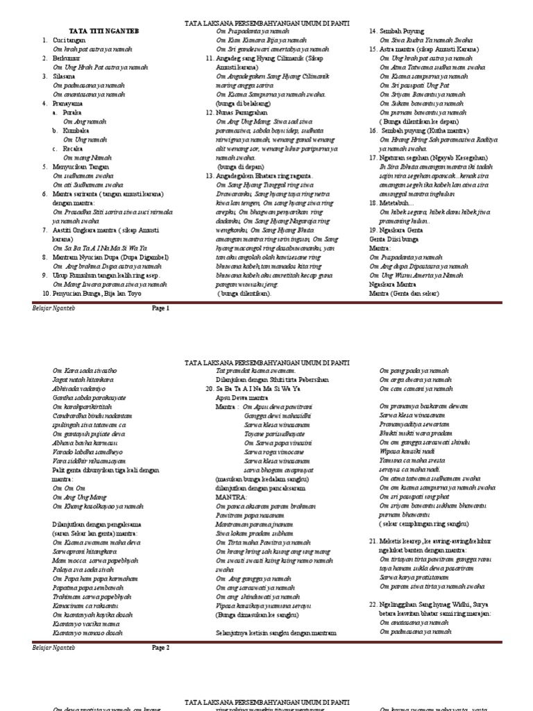 Tata Titi Nganteb | PDF | Agama & Spiritualitas