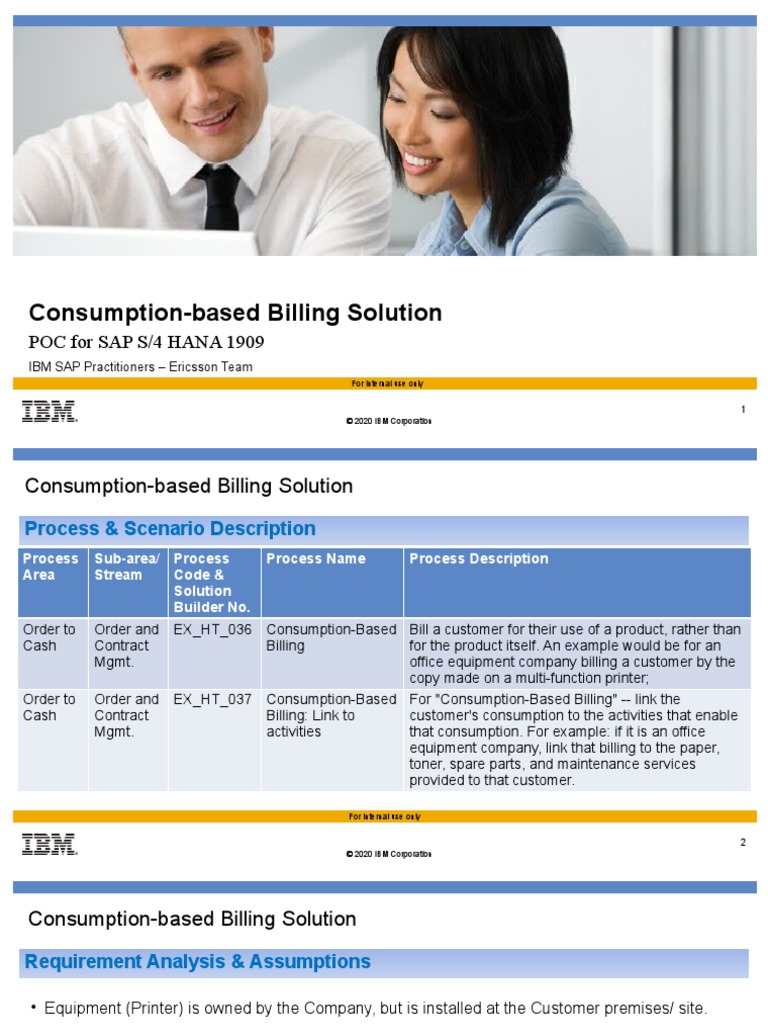 SAP S4HANA POC-Consumption Based Billing Scenario | PDF | Business ...