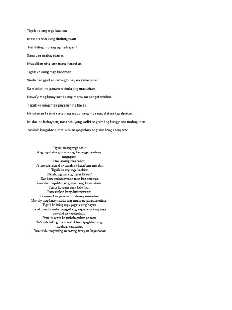 Tigsik Ko Ang Mga Kaakian | PDF