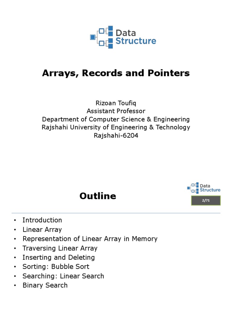 Lecture03 P01 Pdf Array Data Structure Pointer Computer Programming 9104