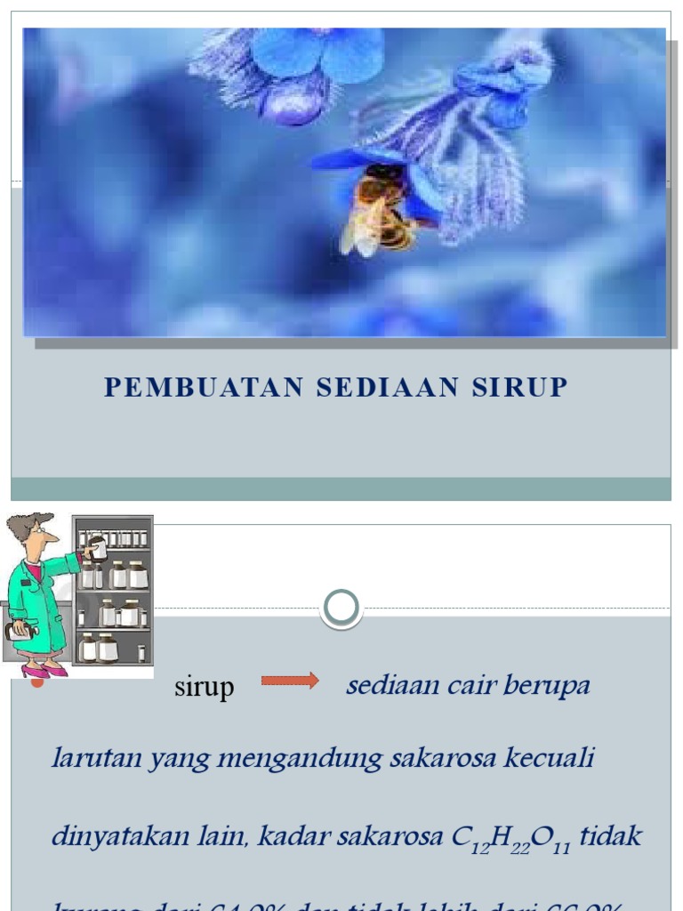 Pembuatan Sirup dan Variannya | PDF