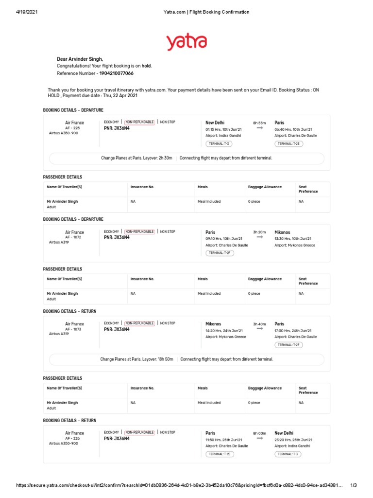 Flight Booking Confirmation | PDF | Service Industries | Transport