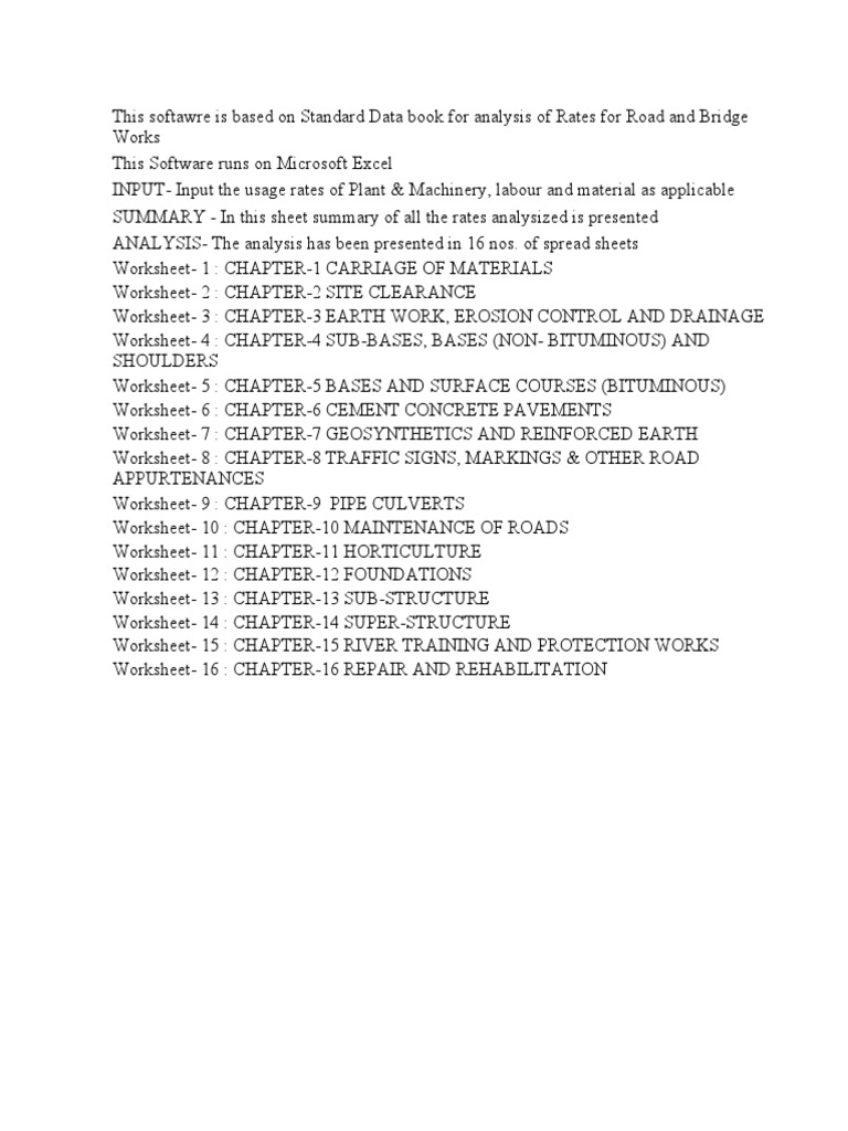 MoRTH - Standard Data Book | PDF | Concrete | Road Surface