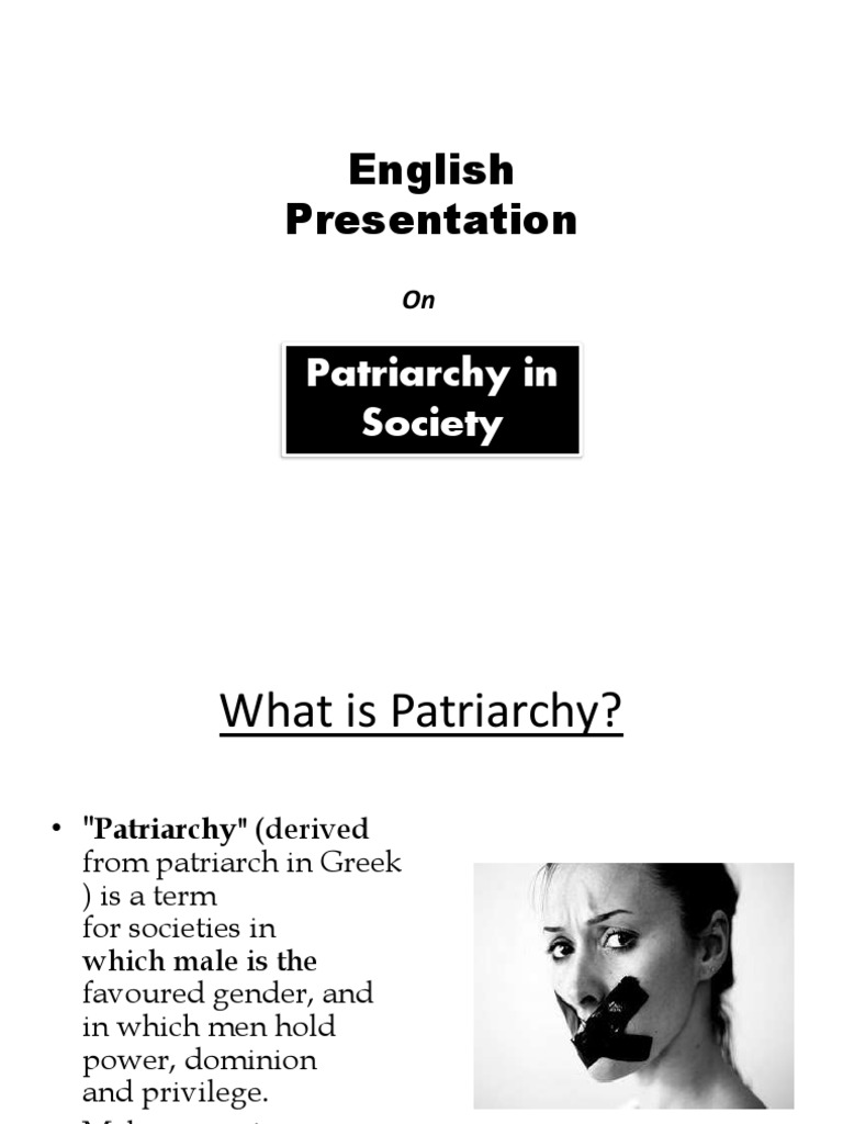 Patriarchy and The Society | PDF | Patriarchy | Sexism