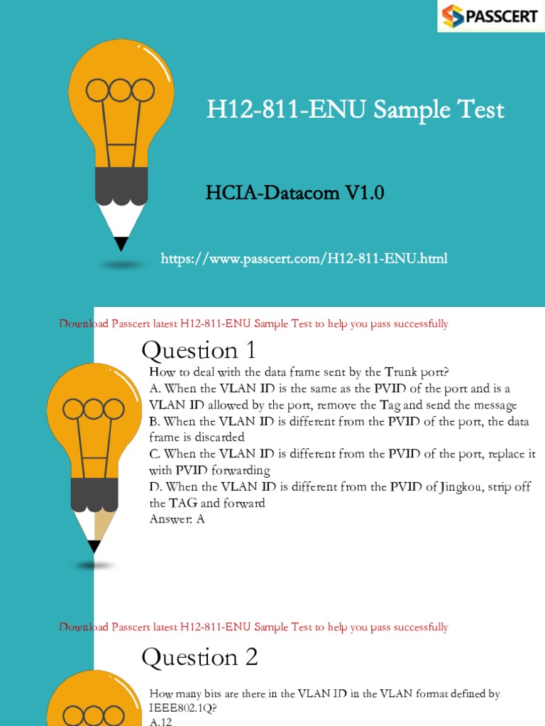 HCIA Datacom V1 0 H12 811 EnU Real Dumps | PDF | Router (Computing) | Internet Protocols