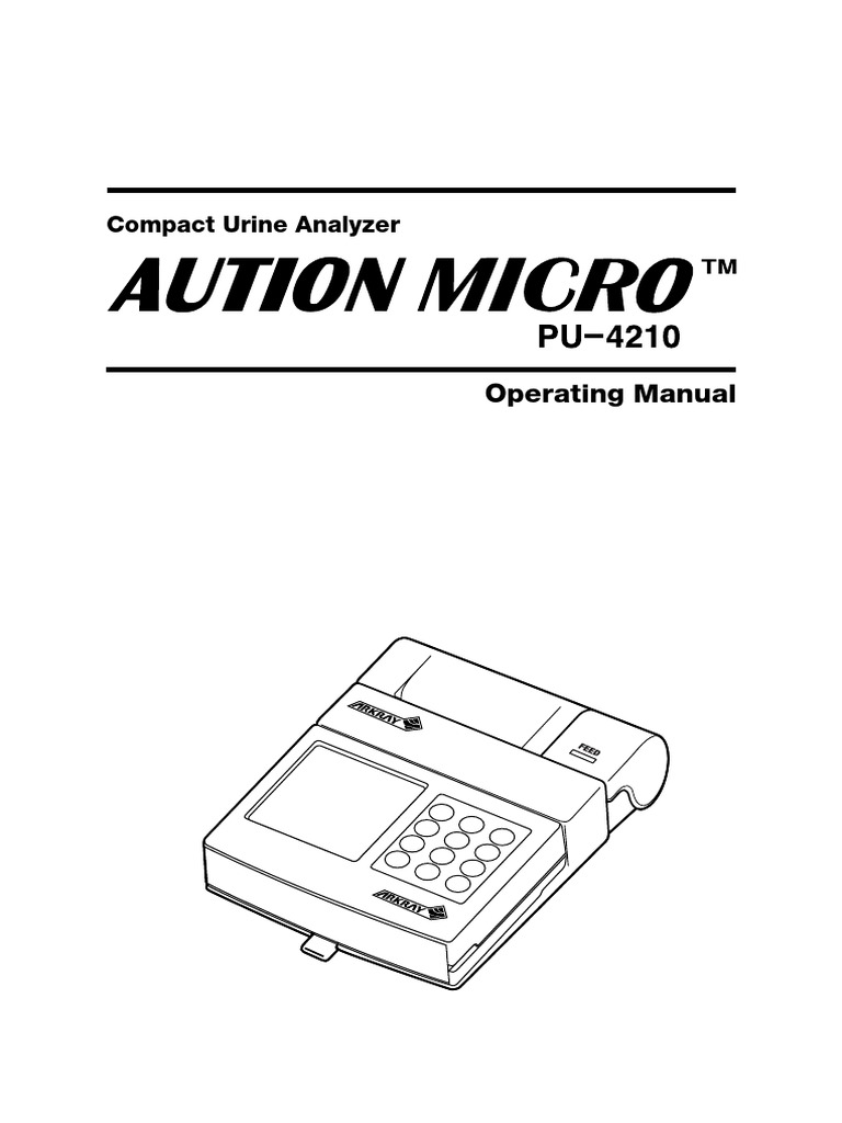 Aution Micro Operating Manual | PDF | Infection | Printer (Computing)