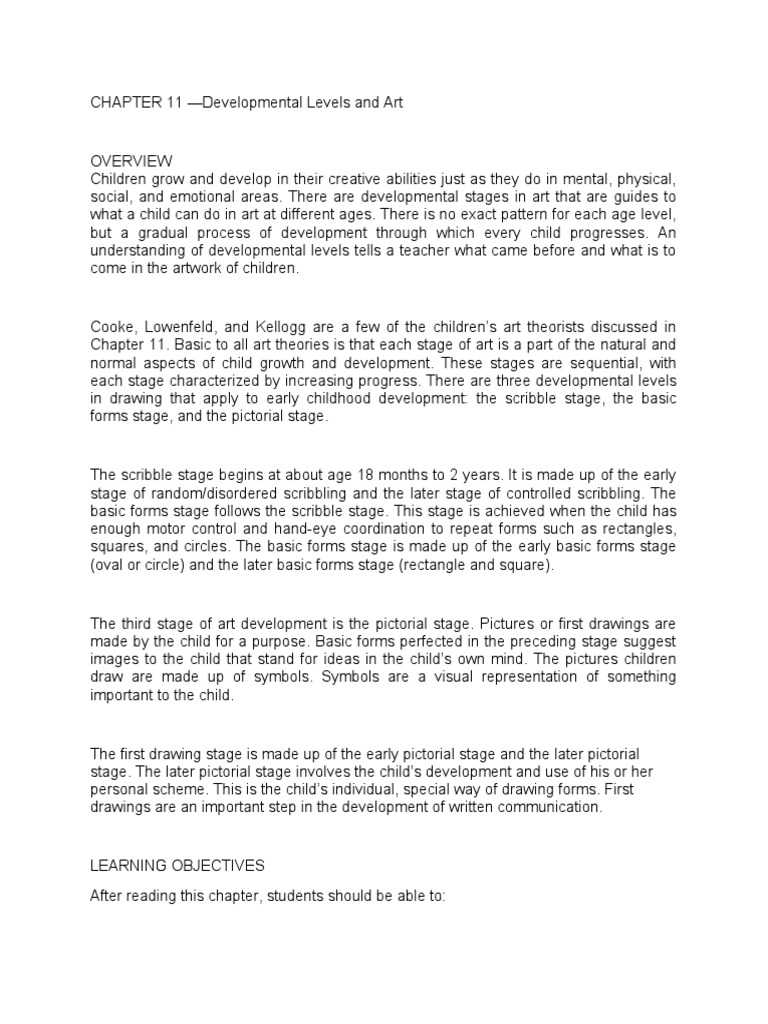 Chapter 11 | PDF | Drawing | Developmental Psychology