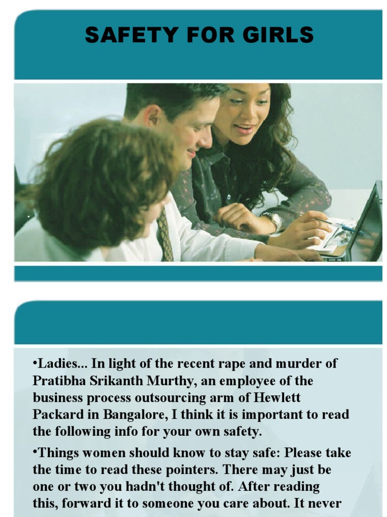 Safety For Girls | PDF