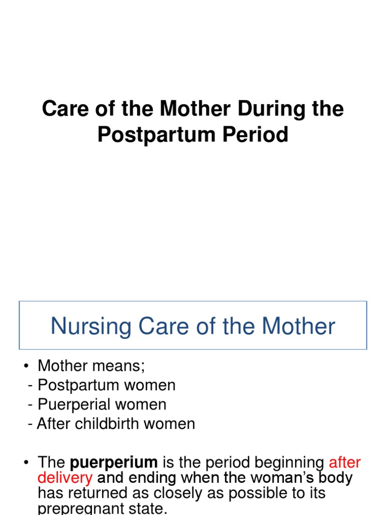 Postpartal Care | PDF | Postpartum Period | Childbirth
