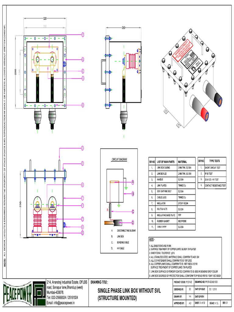 1ph Link Box Without SVL (Structure Mounted) | PDF | Technology ...