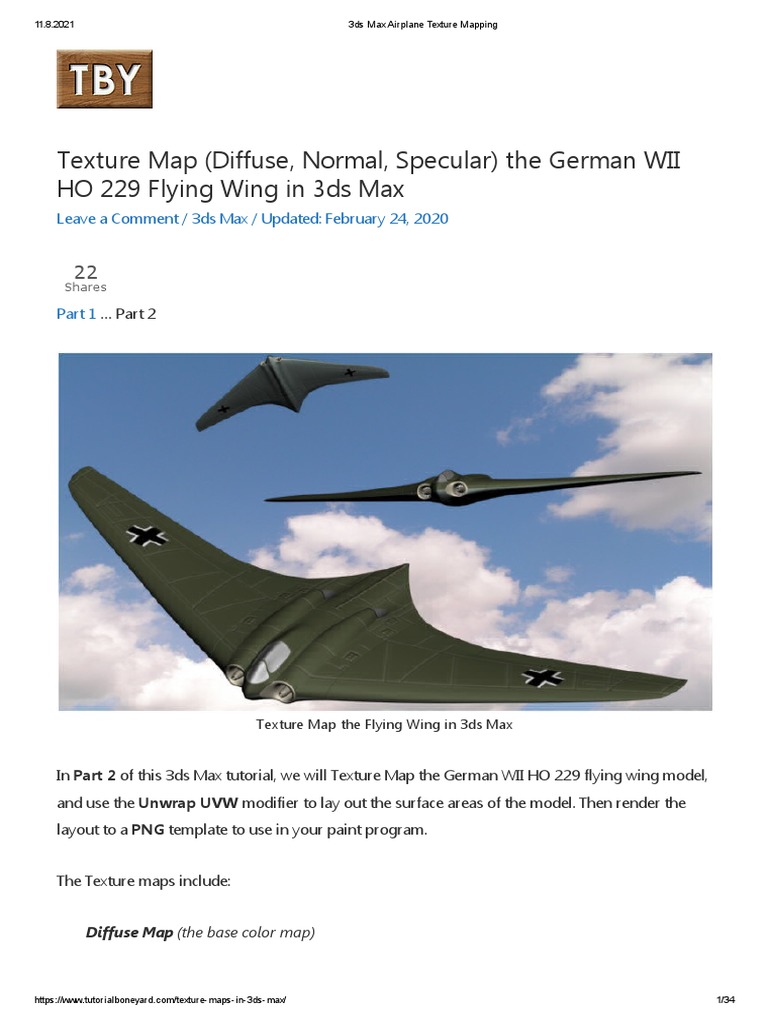 3ds Max Airplane Texture Mapping | PDF | Texture Mapping | Autodesk 3ds Max