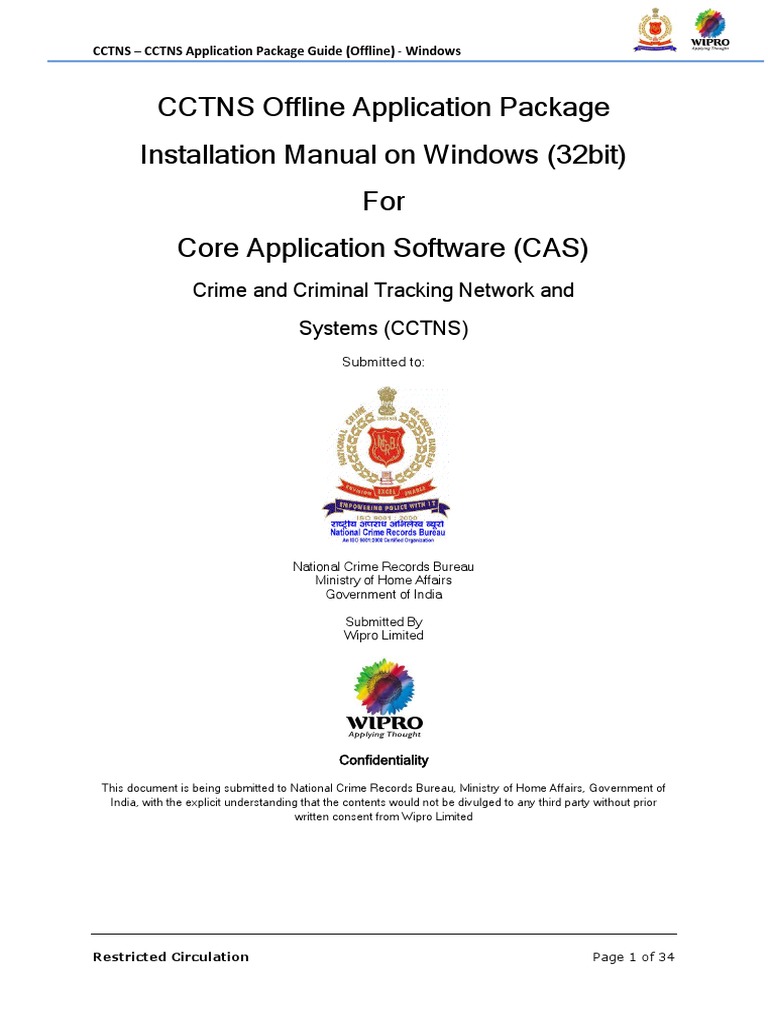 CCTNS Offline Installation Guide for Windows | PDF | Installation ...