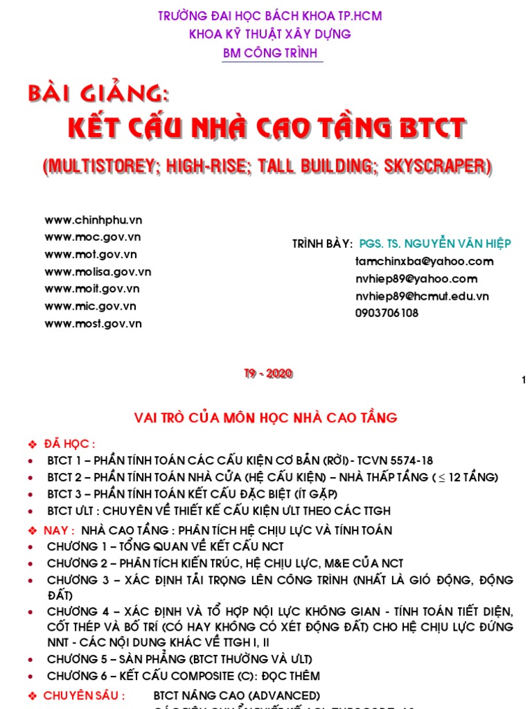 Chuong - 1 - KCNCT - T9-2020 | PDF | Buildings And Structures | Building Materials