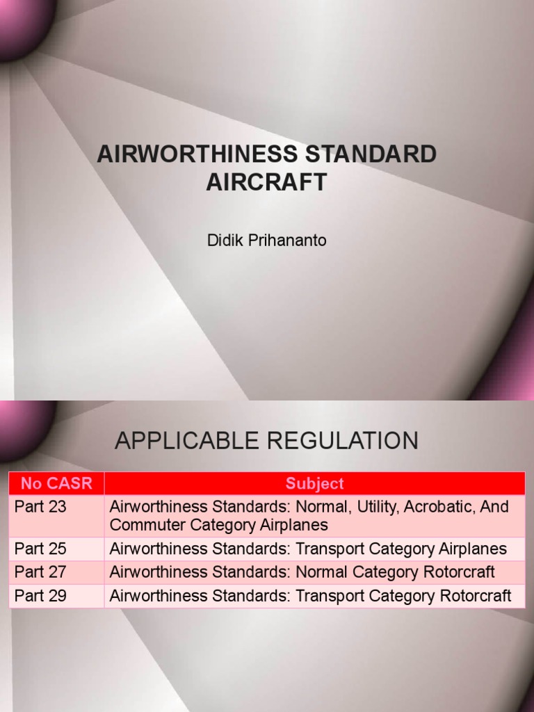 Airworthiness Standards Guide | PDF | Aerospace | Aviation