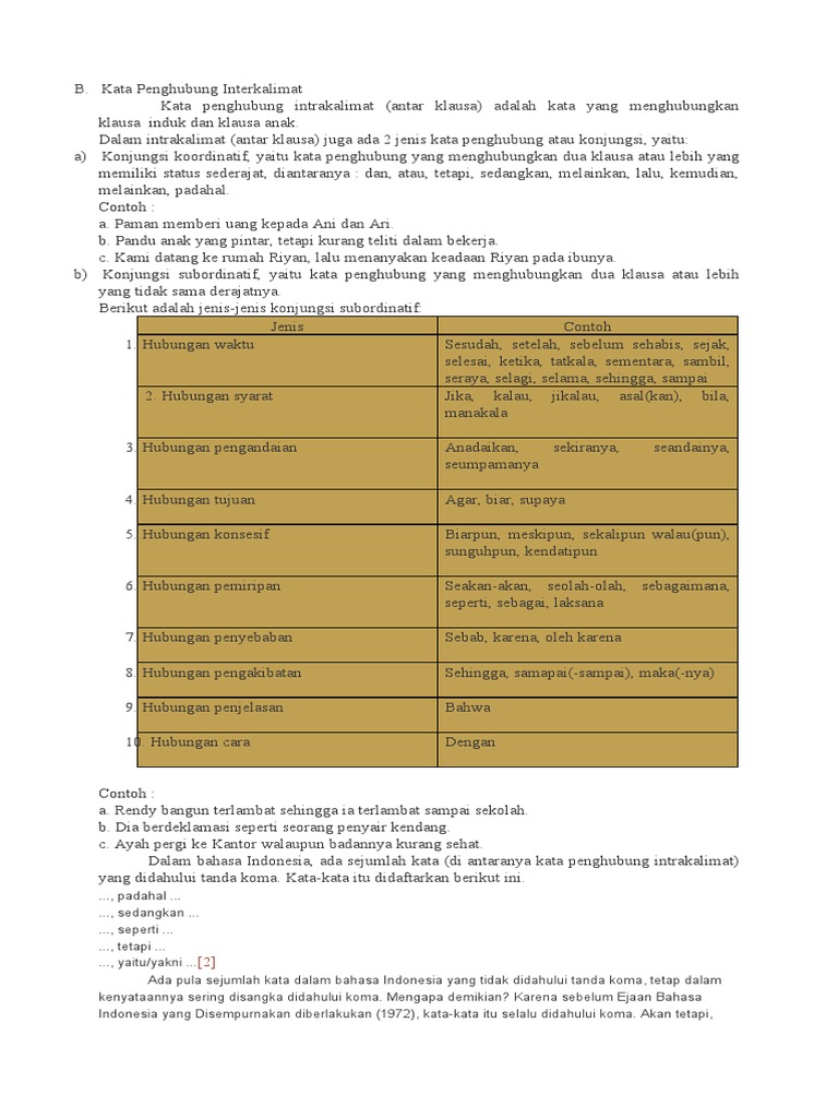Konjungsi Antar Dan Intra Kalimat | PDF