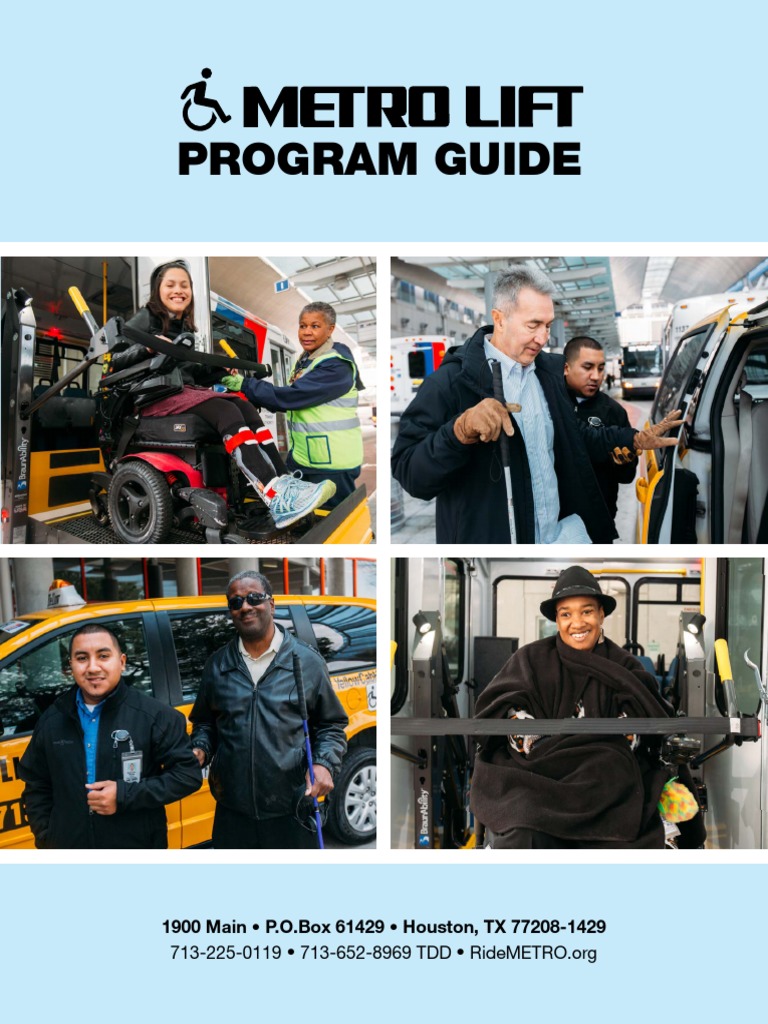 METROLift Program Guide | PDF | Wheelchair | Bus