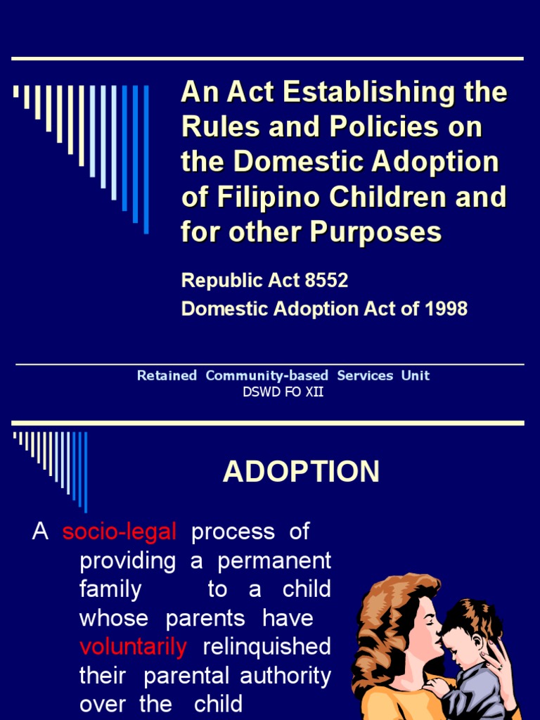 Domestic Adoption Rules in Philippines | PDF | Annulment | Adoption