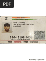 Pancard Back Side | PDF
