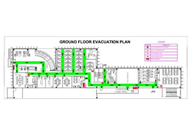 Ground Floor Evacuation Plan | Download Free PDF | Fires | Buildings ...