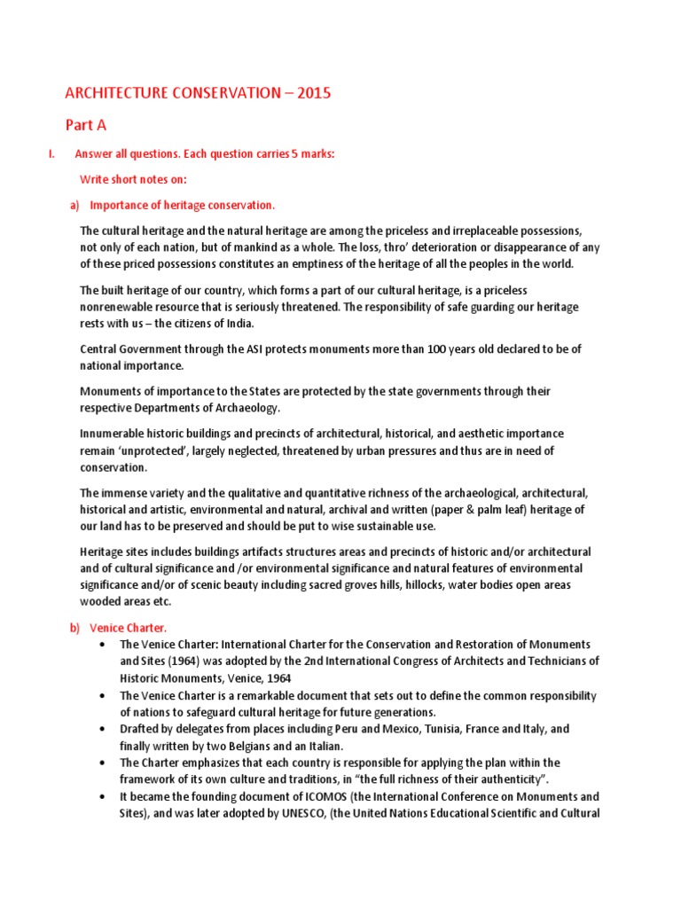 '15 Architecture Conservation | PDF | Cultural Heritage | Preservation ...