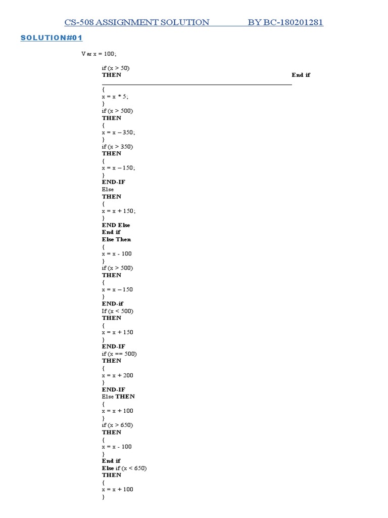 Cs-508 Assignment Solution BY BC-180201281 | PDF
