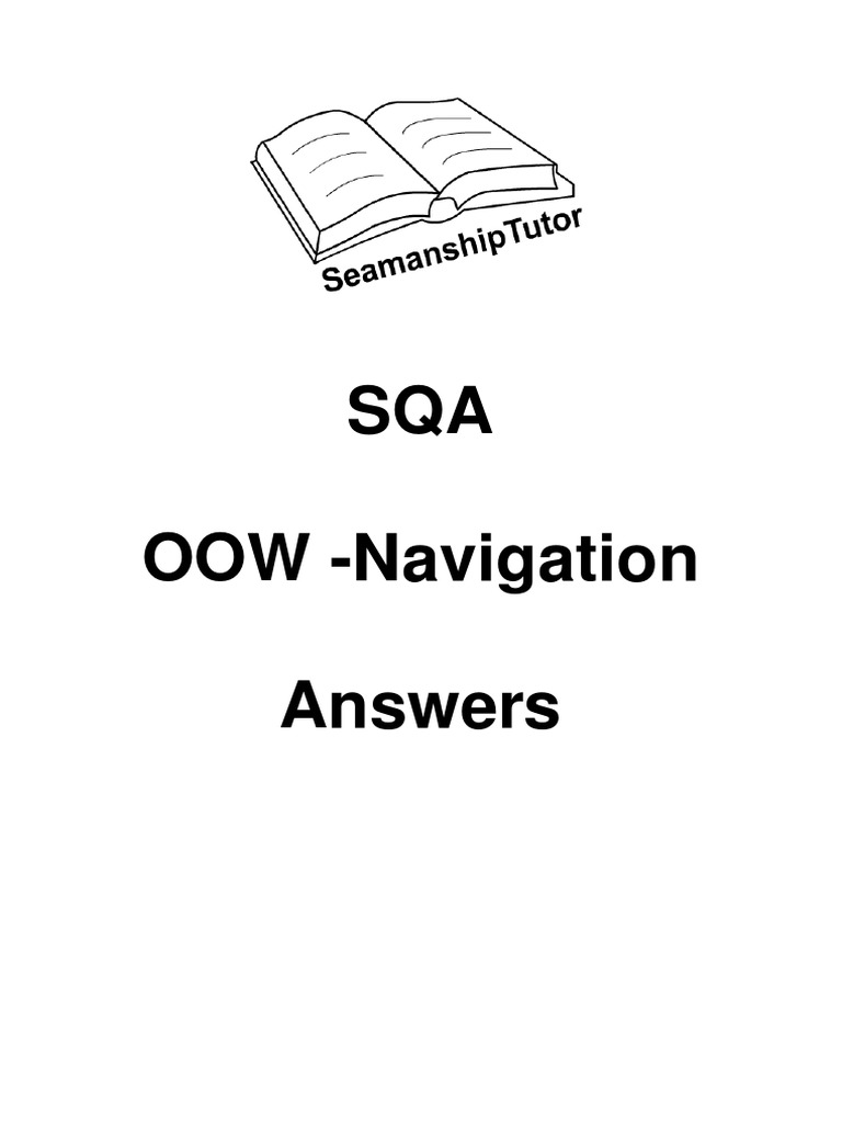 Navigation SQA Answers March 2005 July 2016 | PDF | Tide | Compass