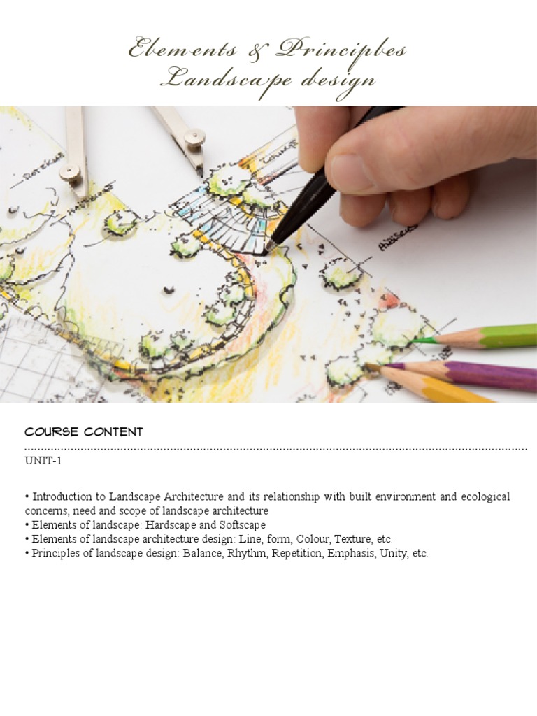 Elements of Landscape Design | PDF | Color | Leaf