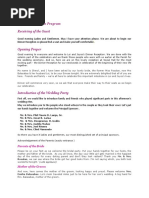 Filipino Wedding Reception Script | PDF | Wedding | Bride