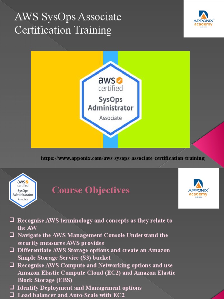 AWS SysOps Associate Certification Training | PDF | Amazon Web Services | Cloud Computing