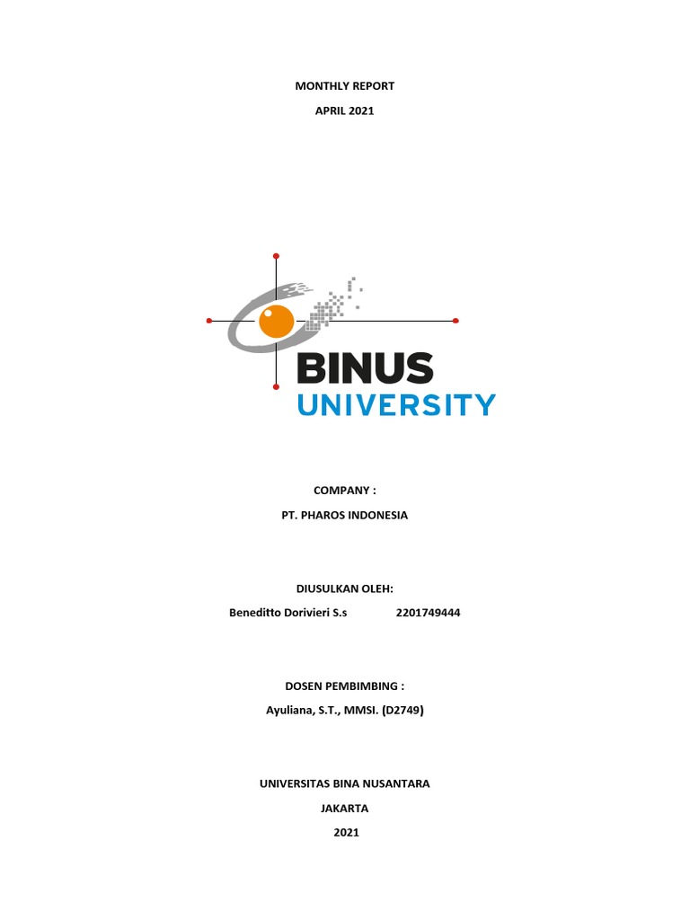 Monthly Report April | PDF