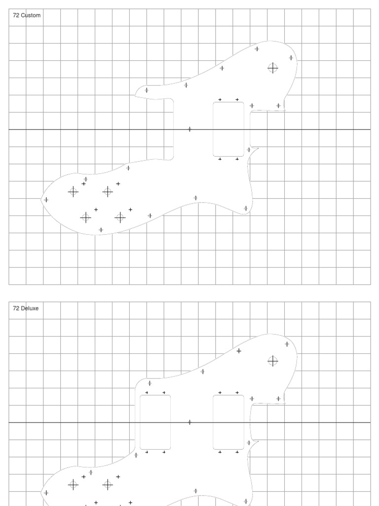 Telecaster Pickguard Templates | PDF