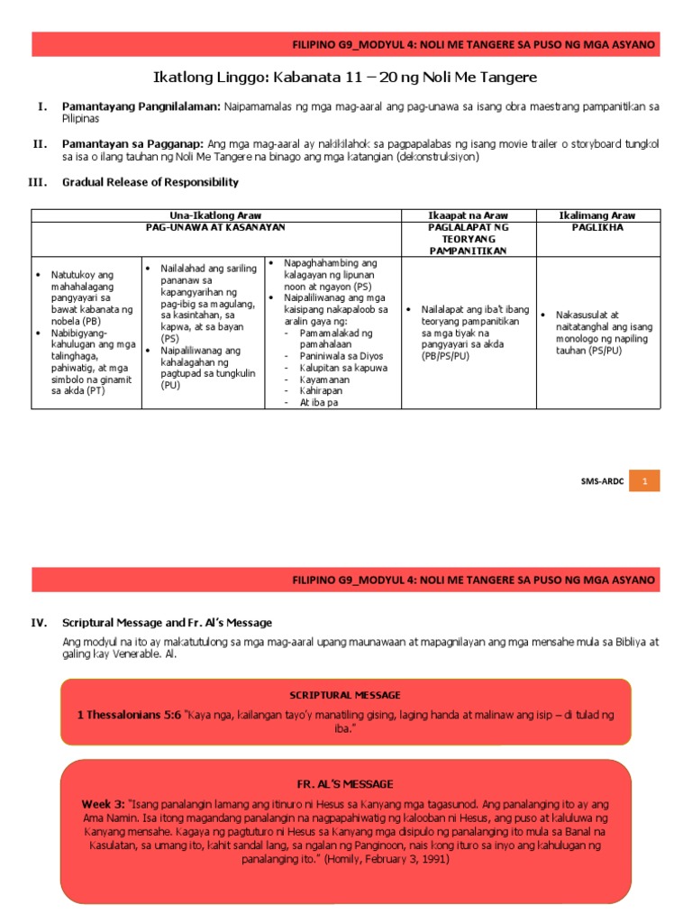 Filipino 9 - Quarter 4 - Week 3 | PDF