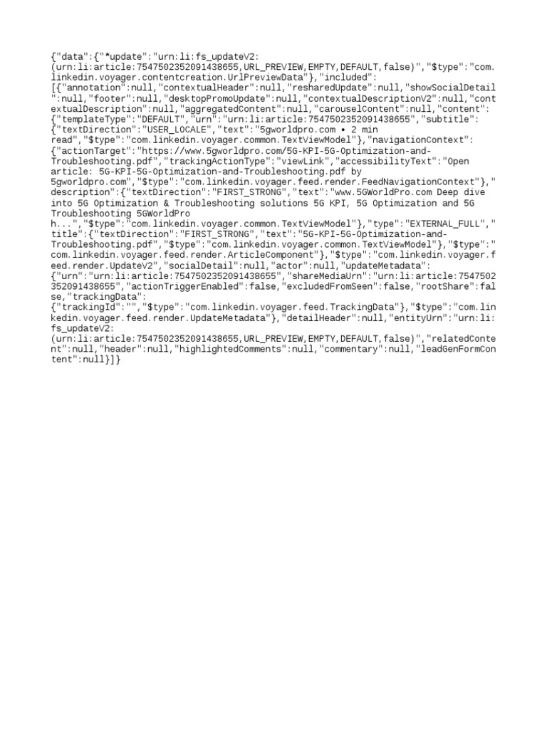 Https - Www.5gworldpro - Com - 5G KPI 5G Optimization and ...