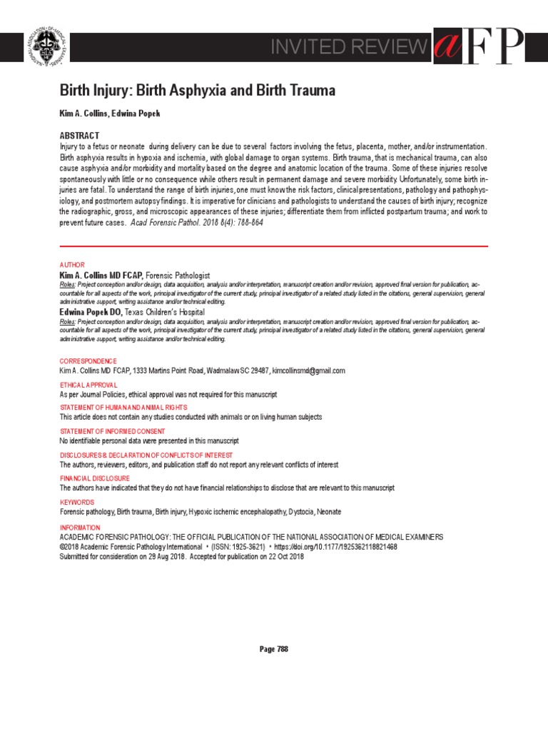 Birth Injury - Birth Asphyxia and Birth Trauma | PDF | Cerebral Cortex ...