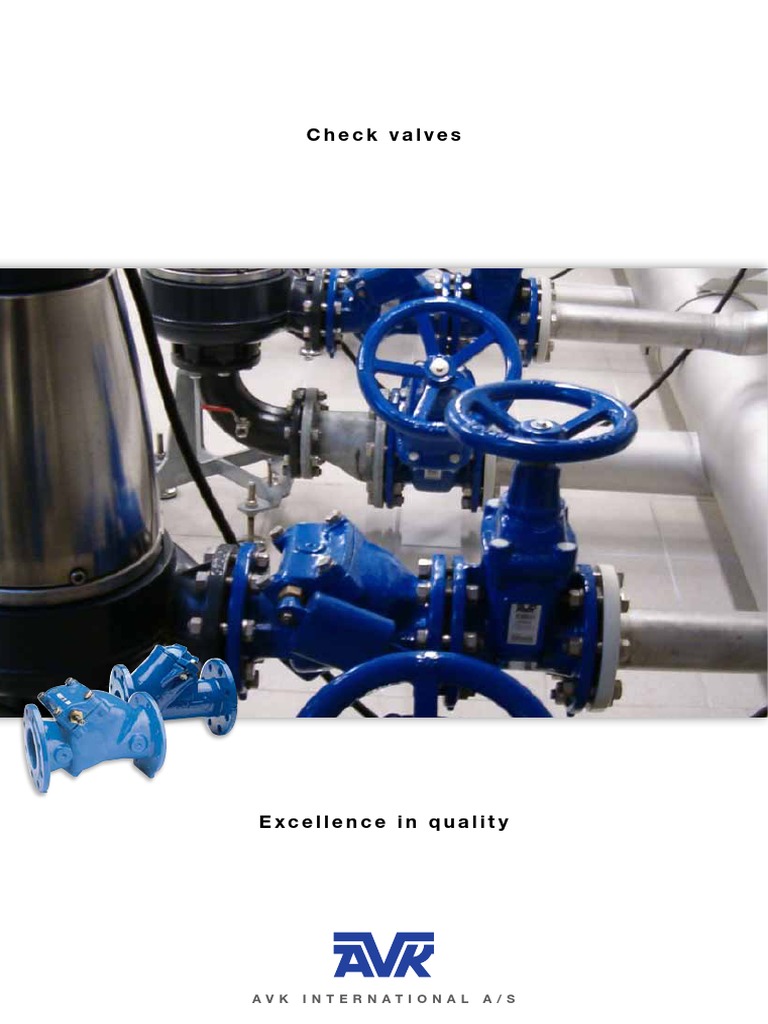 AVK Check-Valves Brochure | PDF | Valve | Pump