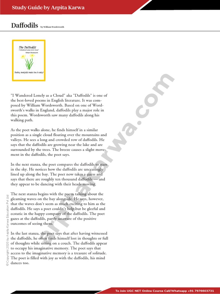 024 Daffodils | PDF | Poetry