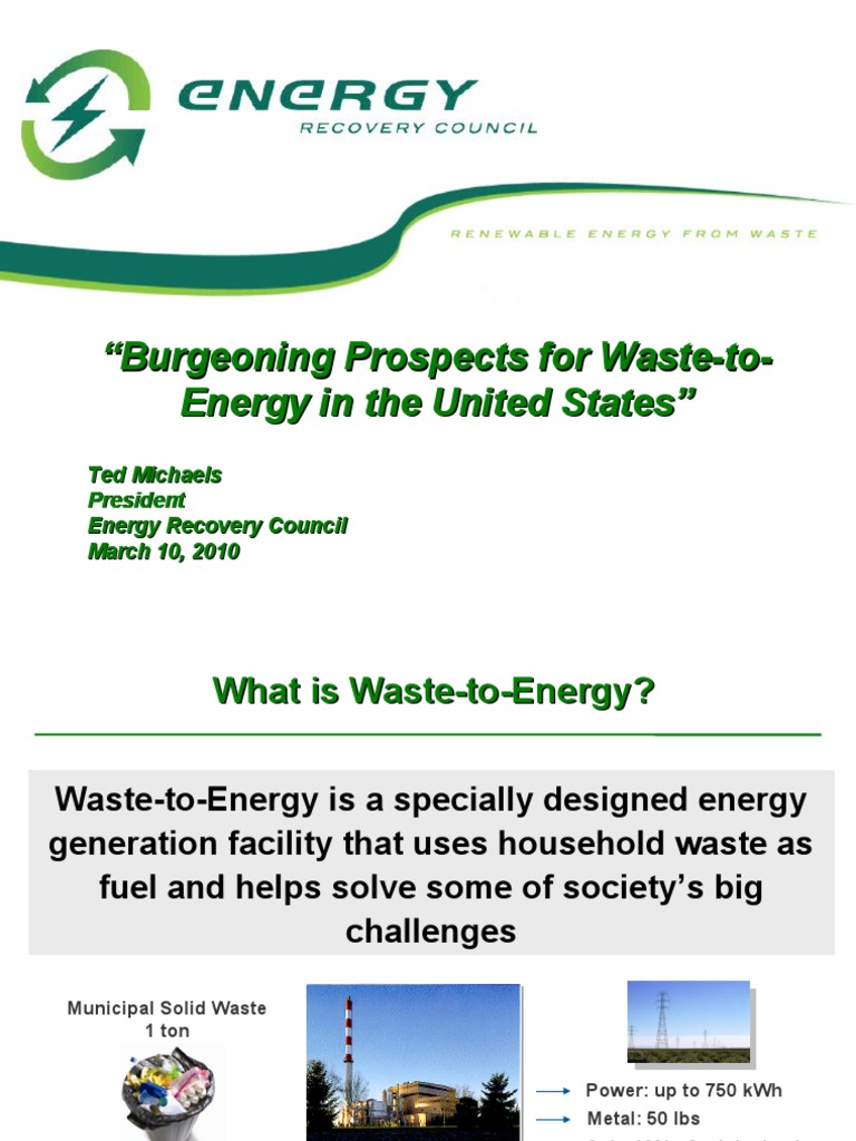 Waste To Energy, Good | PDF | Waste | Municipal Solid Waste