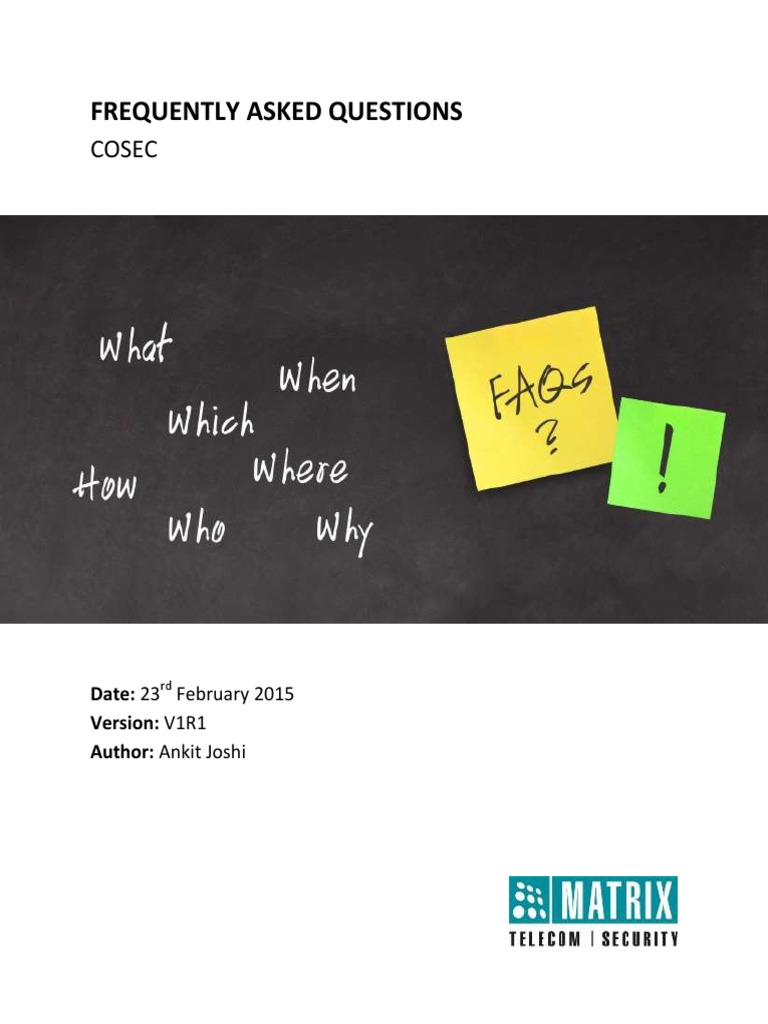 Frequently Asked Questions: Cosec | PDF