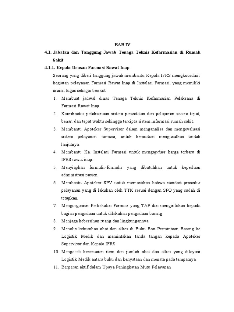 Tugas Dan Tanggung Jawab TTK | PDF | Sains & Matematika