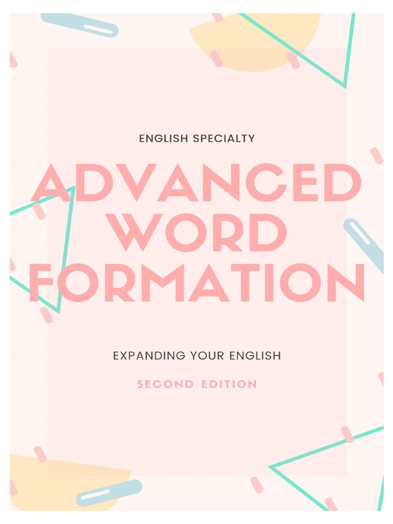Word Formation Second Edition | PDF