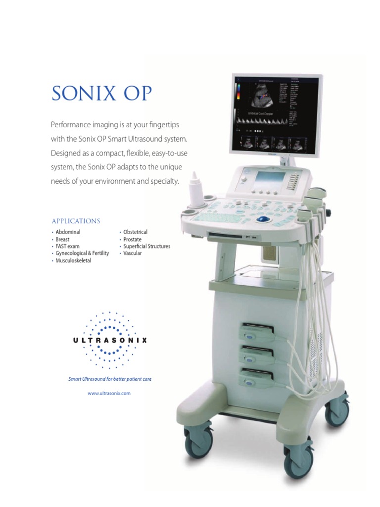 ULTRASONIX-Sonix OP | PDF | Medical Imaging | Computer Monitor