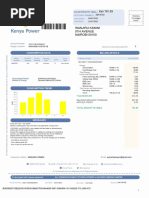 Kenya Power Utility Bill Template | PDF