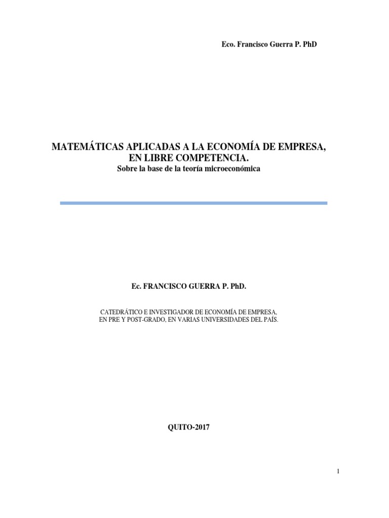 Aplicaciones Matemáticas A La Producción Pdf Costo Marginal Pendiente