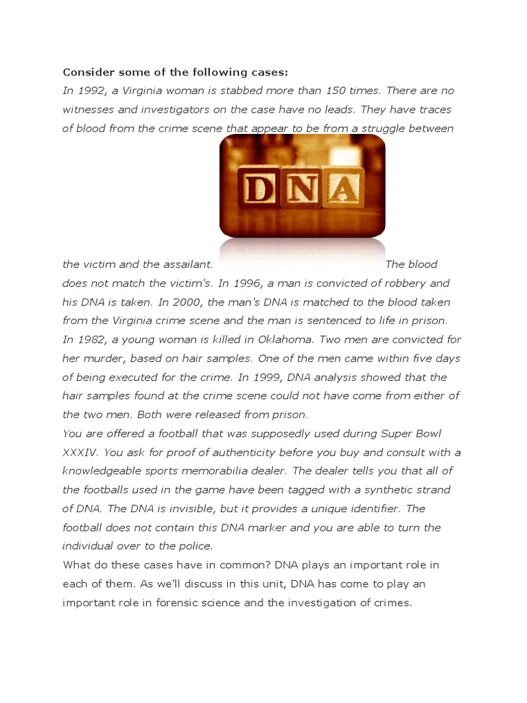 Blood Sample Authentication in Forensics | PDF | Dna Profiling | Dna