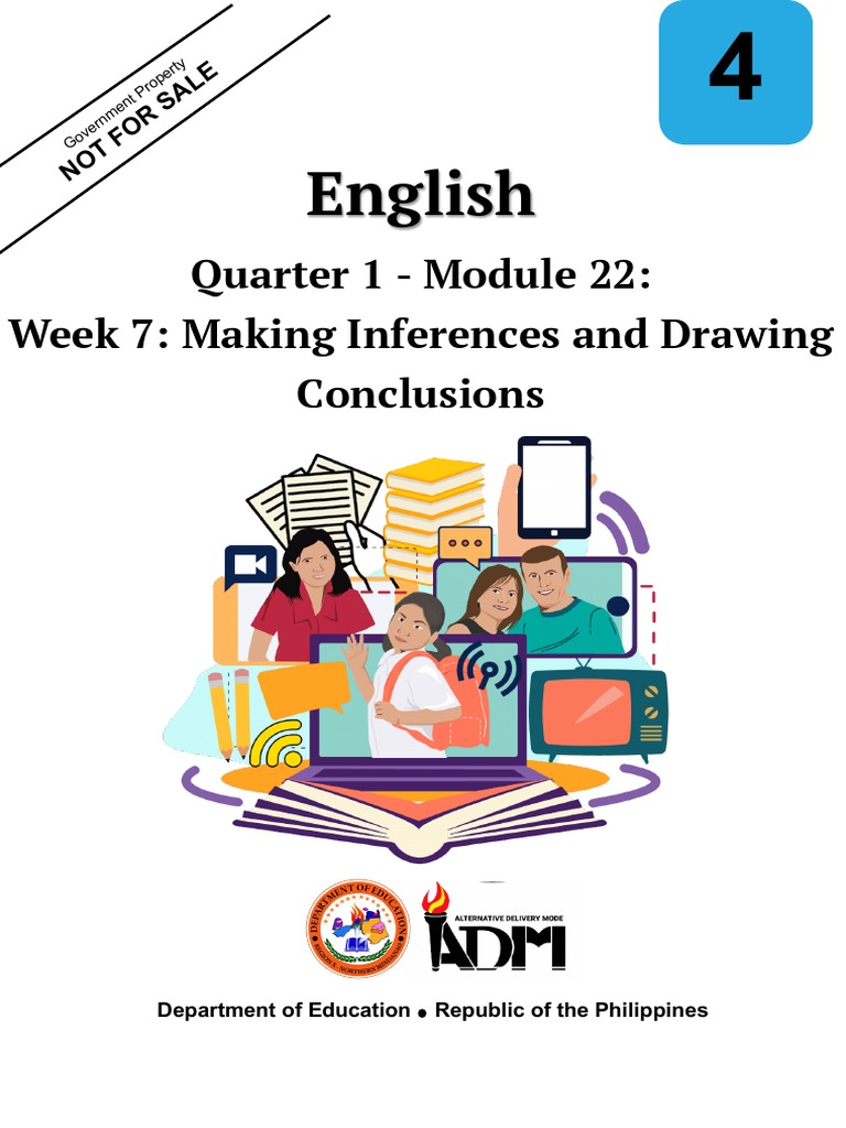 English: Quarter 1 - Module 22: Week 7: Making Inferences and Drawing ...