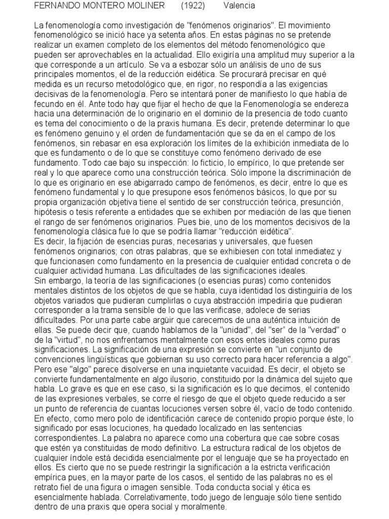 Fenomenología y Reducción Eidética | PDF | Verdad | Teorías filosóficas