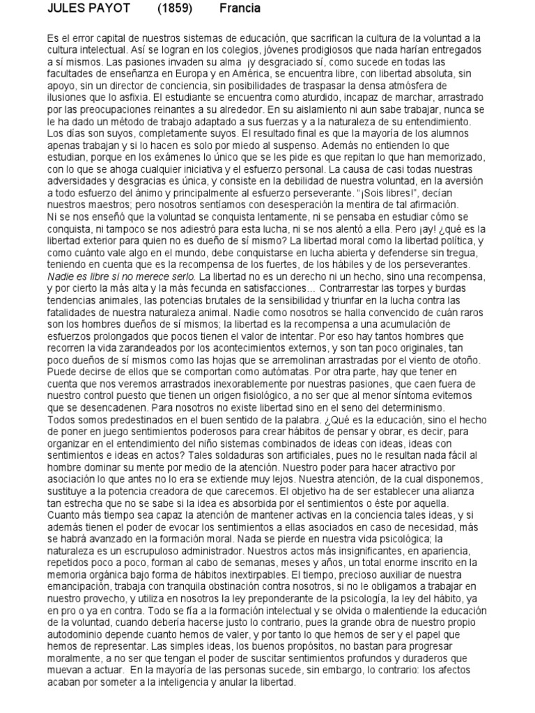 1859 Jules Payot | PDF | Libertad