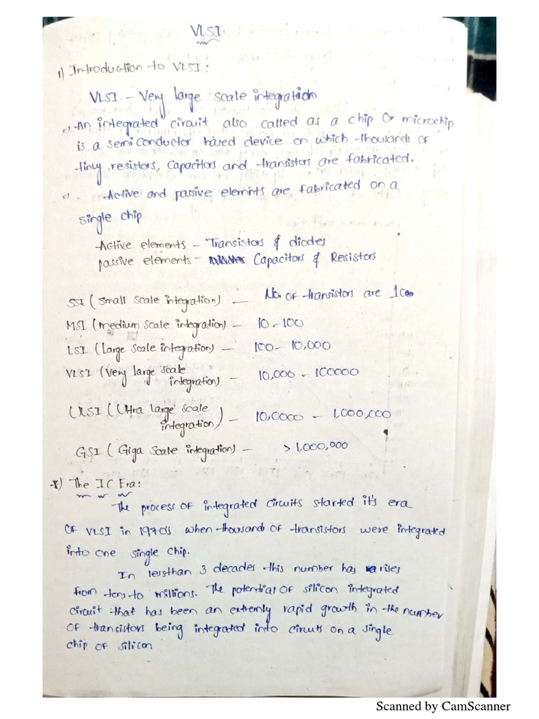Vlsi Unit - 1 | PDF